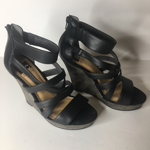BC Footwear | Shoes | Bc Footwear Heeled Wedge Sandals | Poshmark